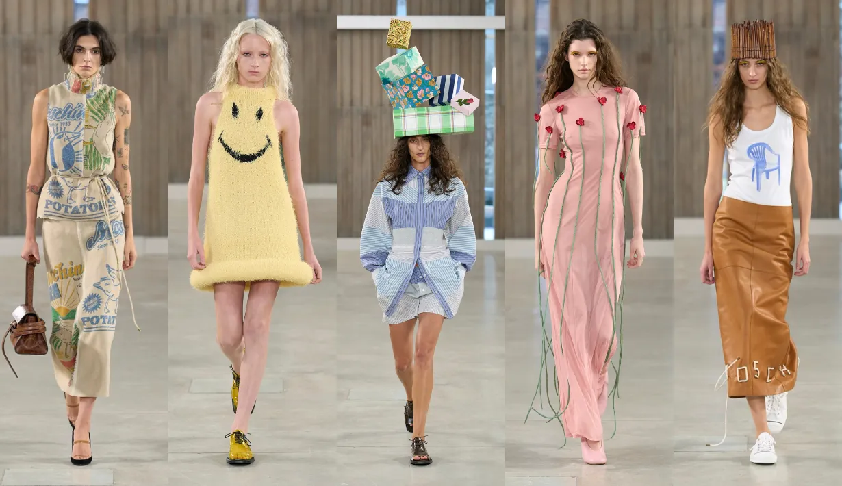 รวมทุกลุคจากโชว์ Moschino คอลเล็กชั่นฤดูใบไม้ผลิ/ฤดูร้อน 2026 แฟชั่น ...