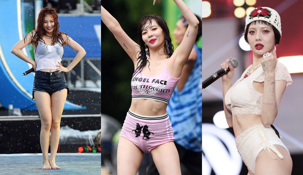 เร่าร้อนในความชุ่มฉ่ำ! HyunA กับสถานะไอคอนตัวแม่แห่งงานเฟสติวัลสาดน้ำดับร้อนของเกาหลี