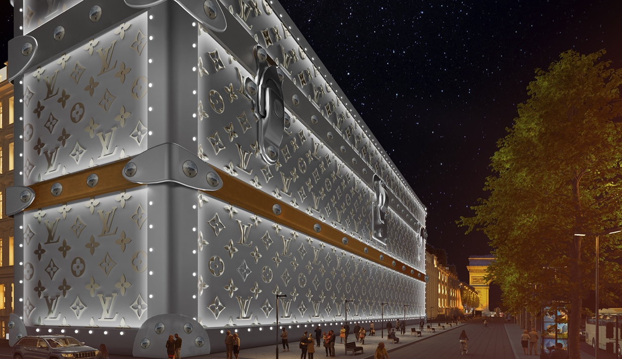 Louis Vuitton เนรมิตหีบใบยักษ์ให้กลายเป็นสถานที่ไอคอนิกแห่งใหม่กลางย่าน ...